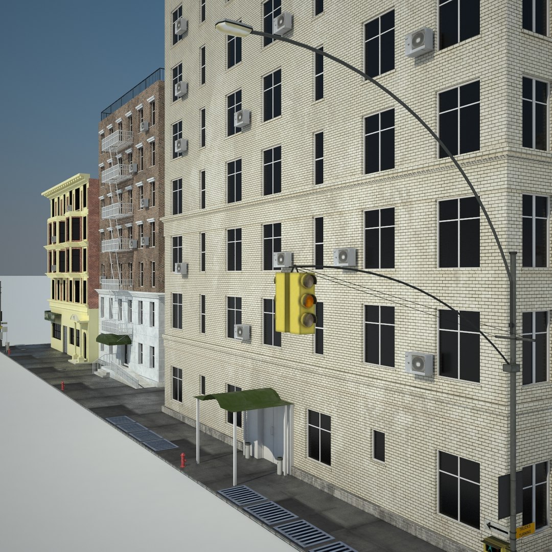 new york city block 3d model