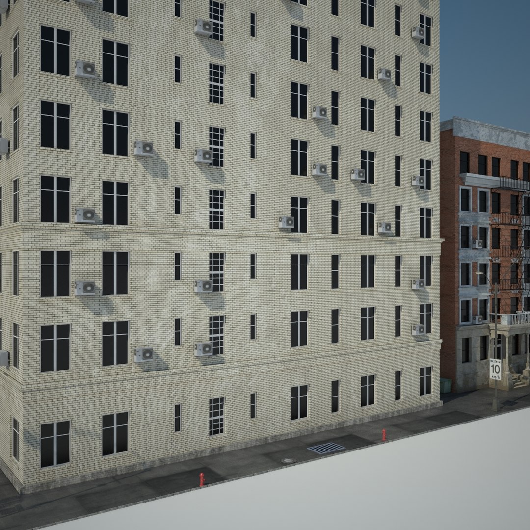 new york city block 3d model