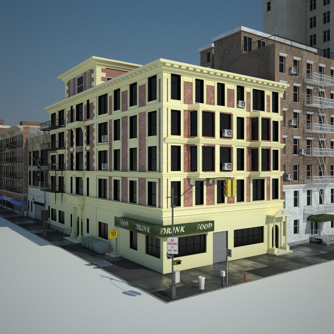 new york city block 3d model