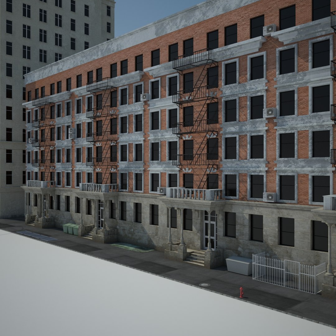 new york city block 3d model