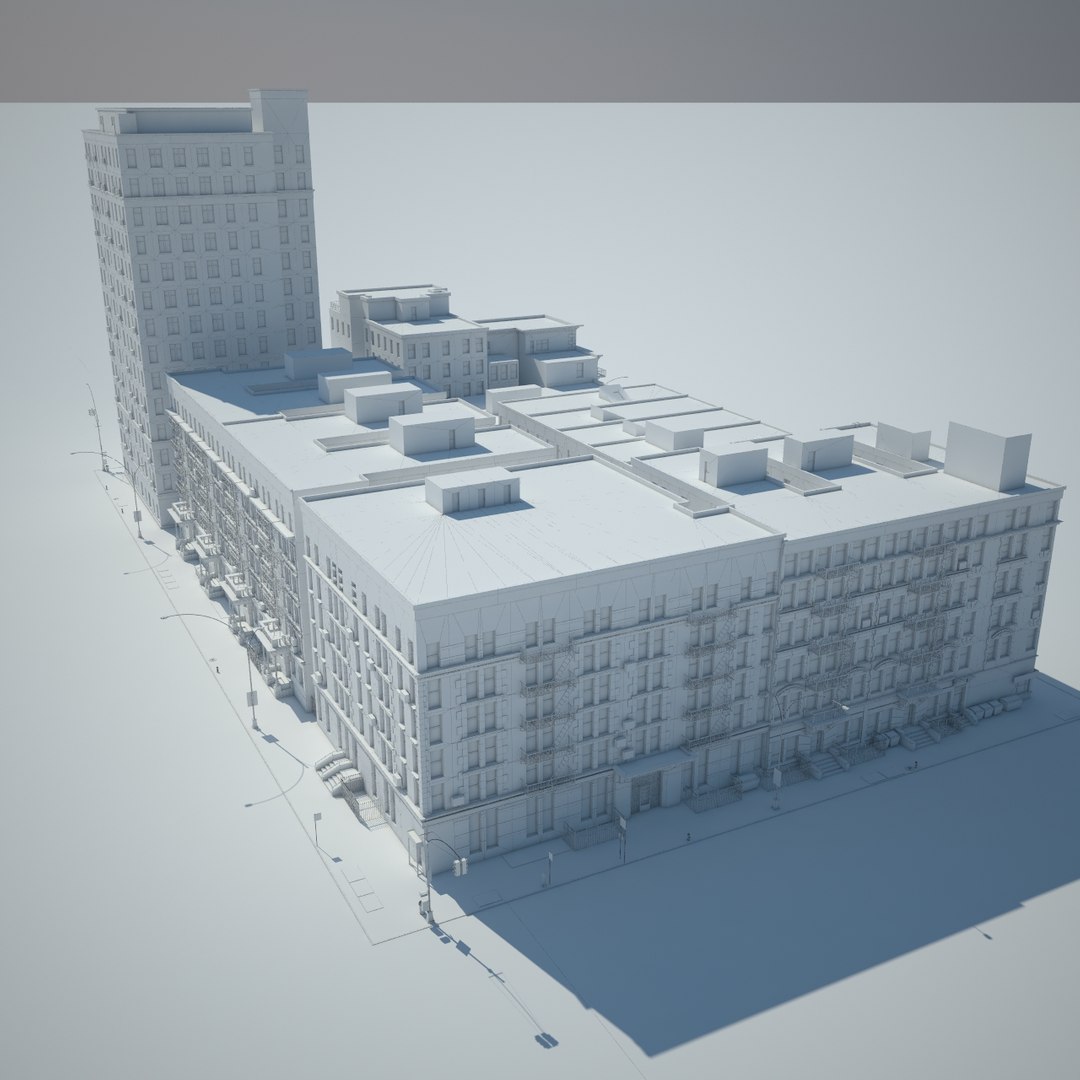 new york city block 3d model