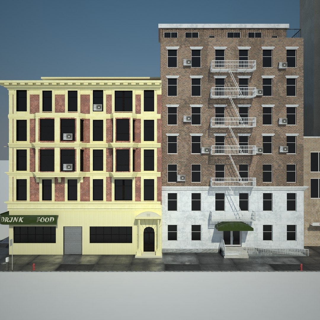new york city block 3d model