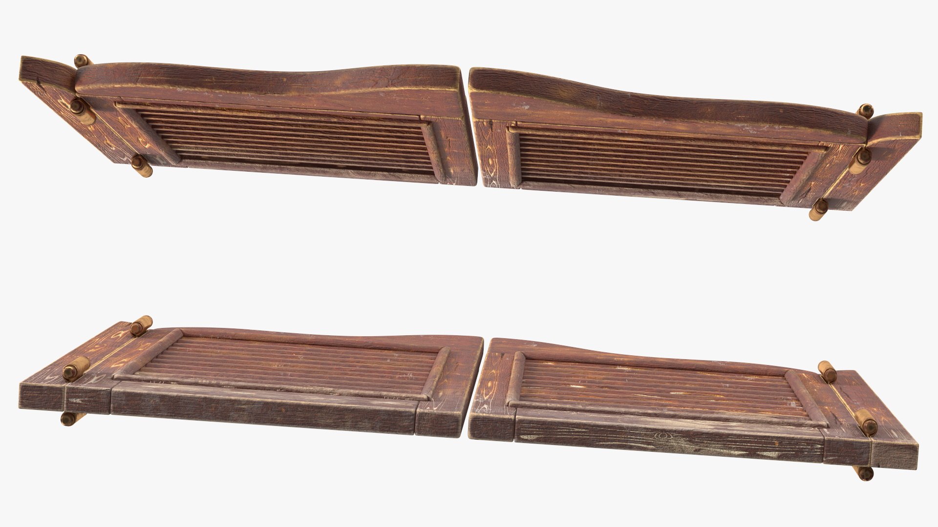 Rustic Saloon Doors Rigged Model - TurboSquid 2079988