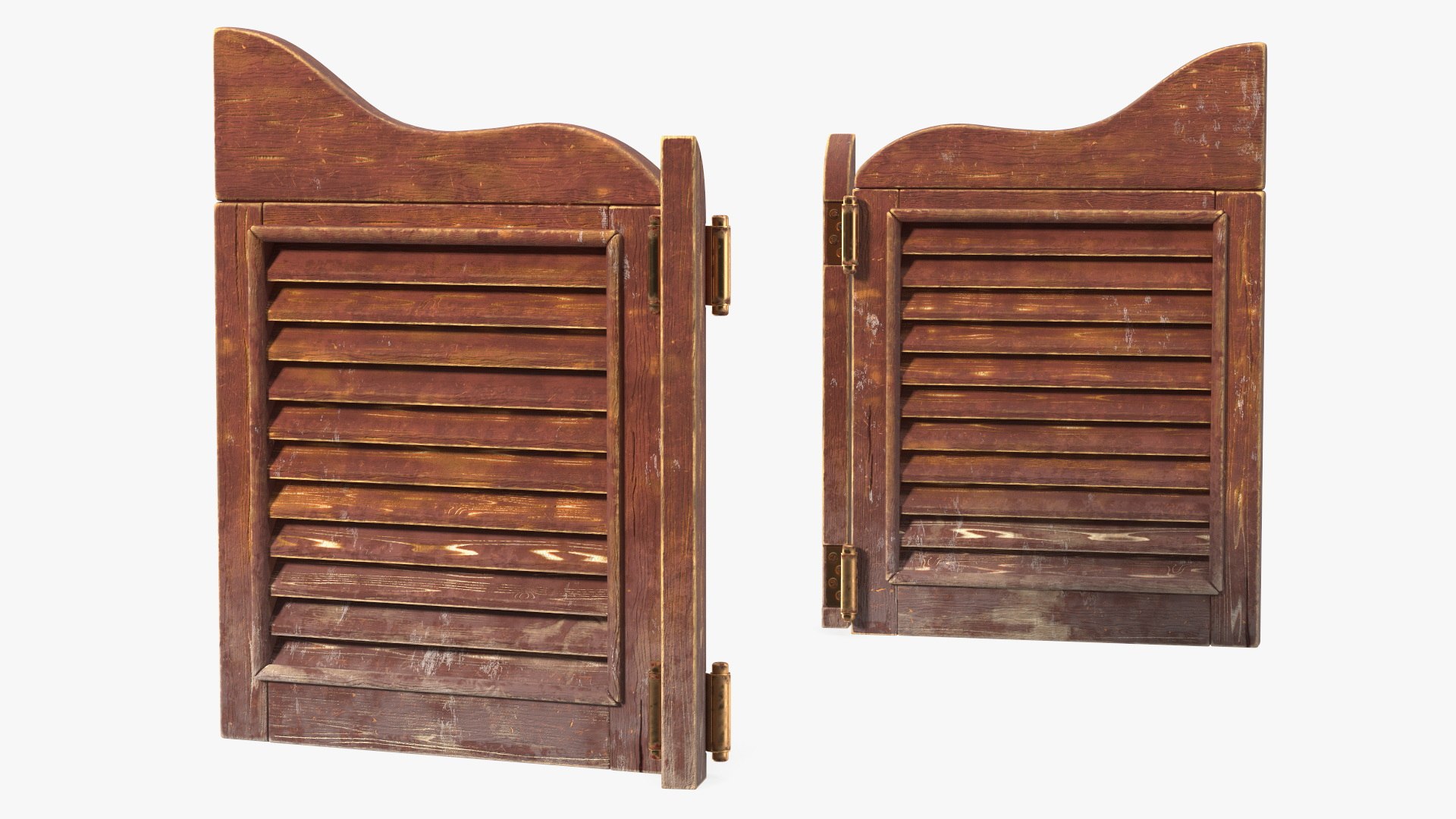 Rustic Saloon Doors Rigged Model - TurboSquid 2079988