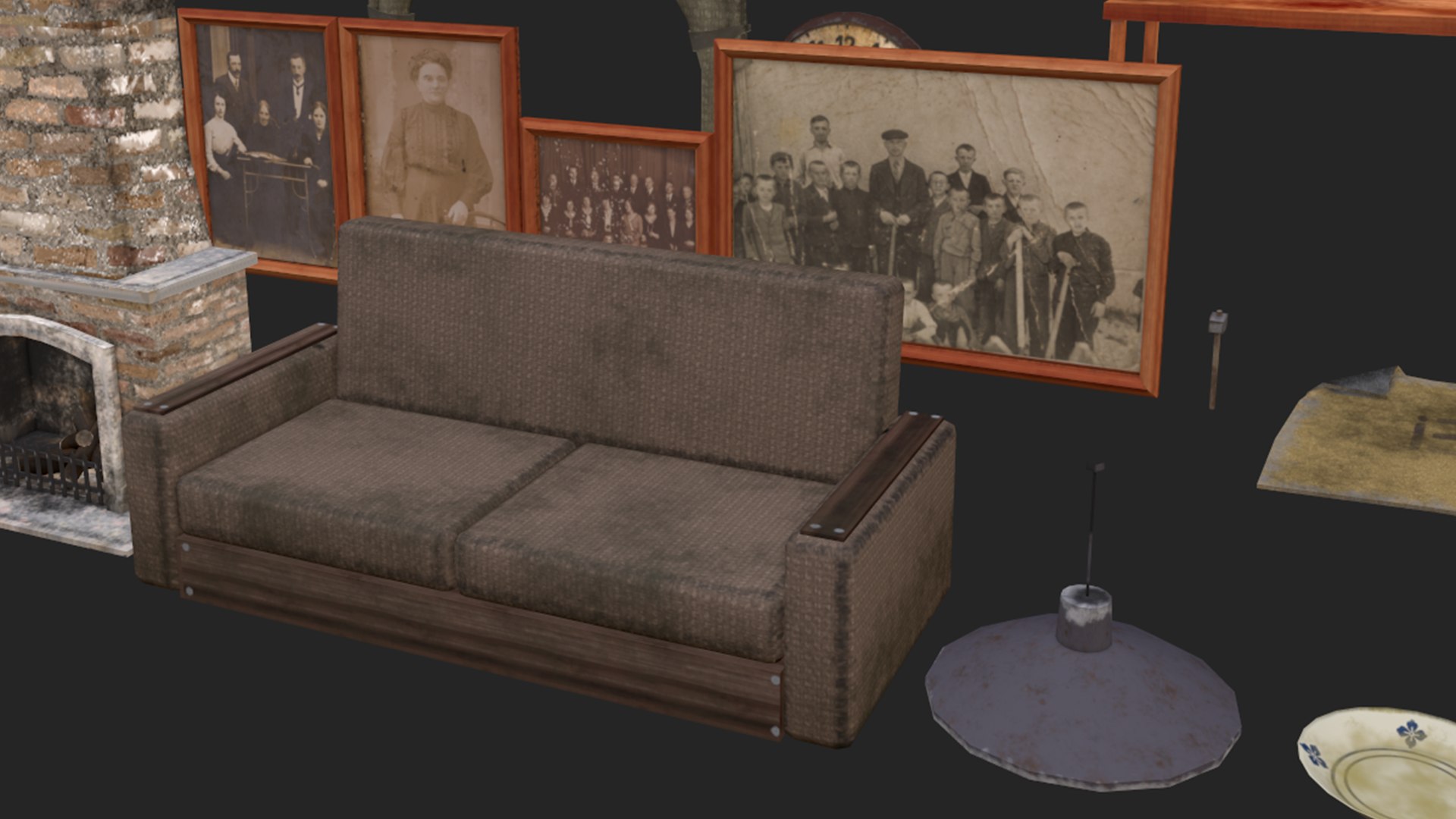 3D Vintage Interior Pack - TurboSquid 1953194