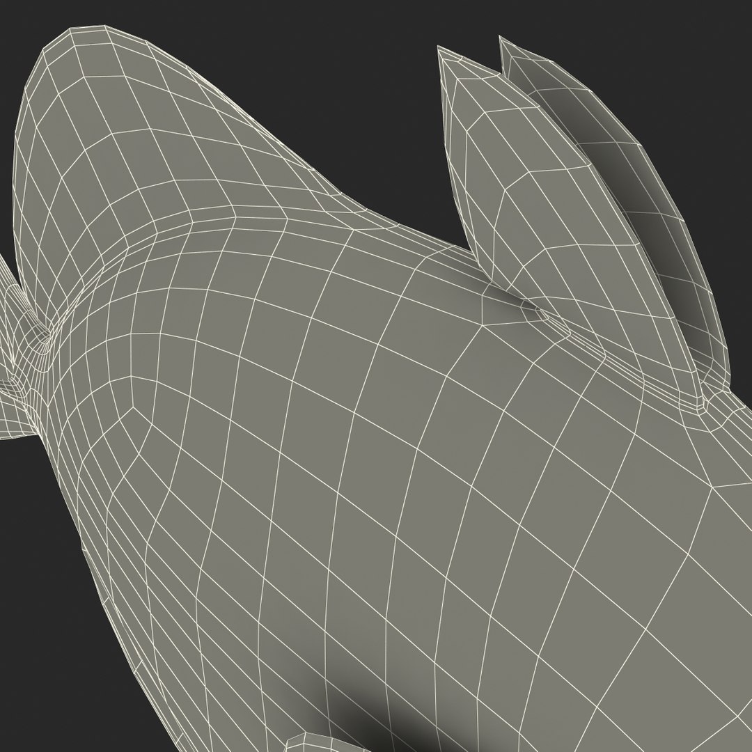 3d model yellow tang