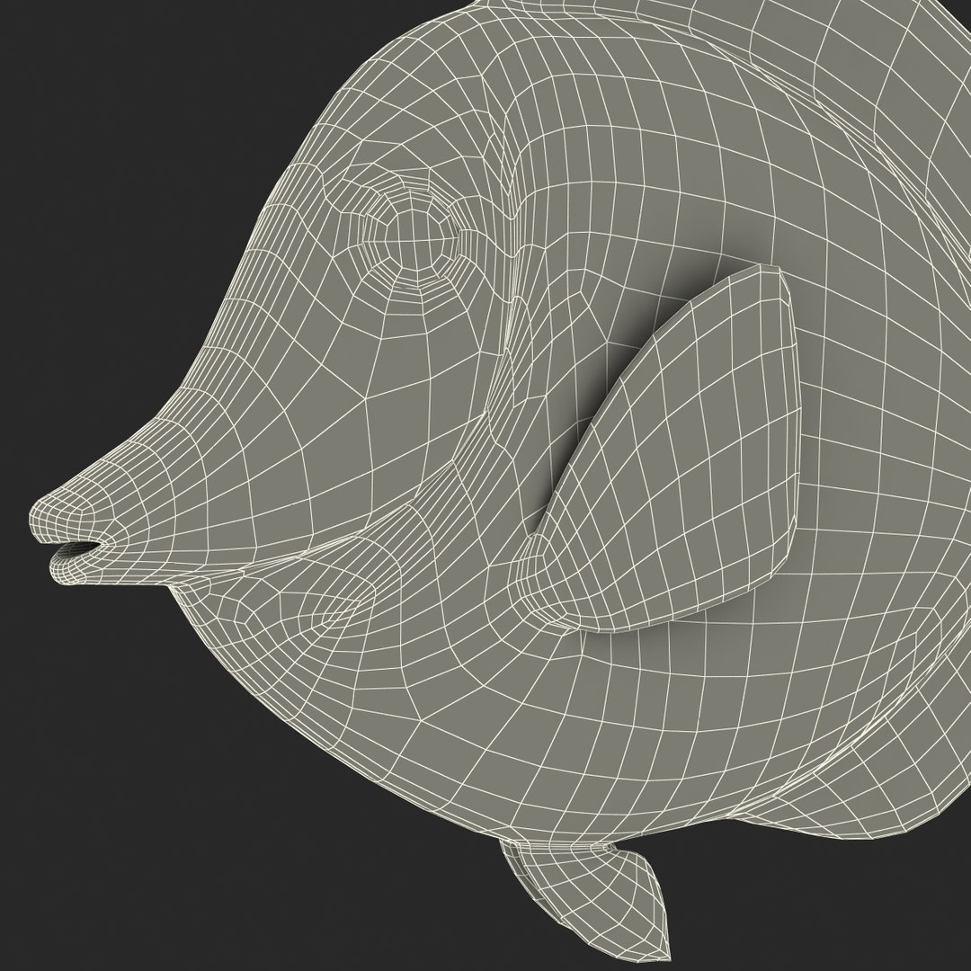 3d model yellow tang