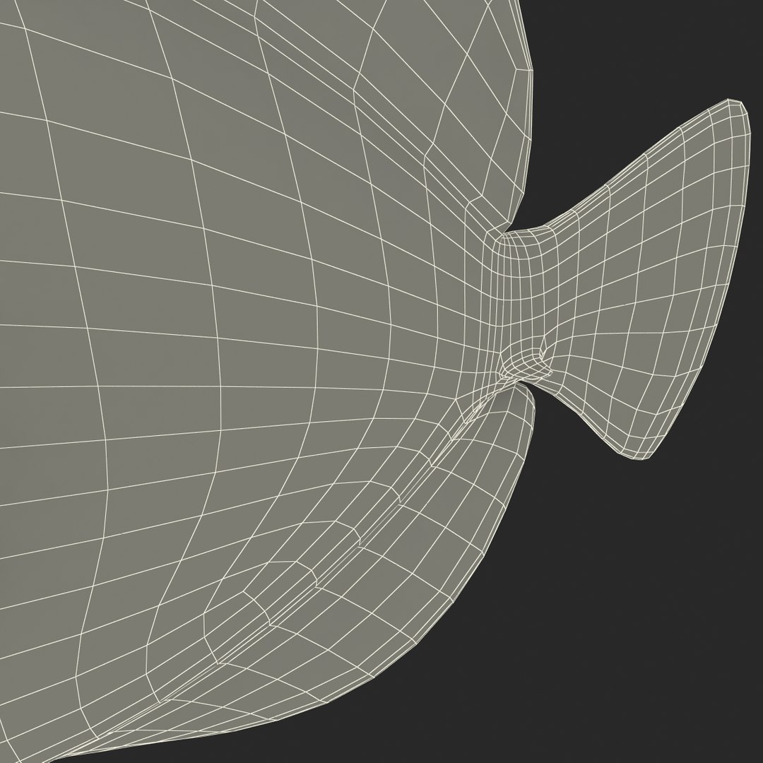 3d model yellow tang