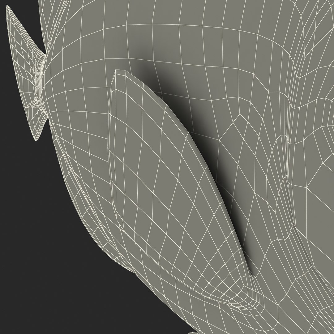 3d model yellow tang