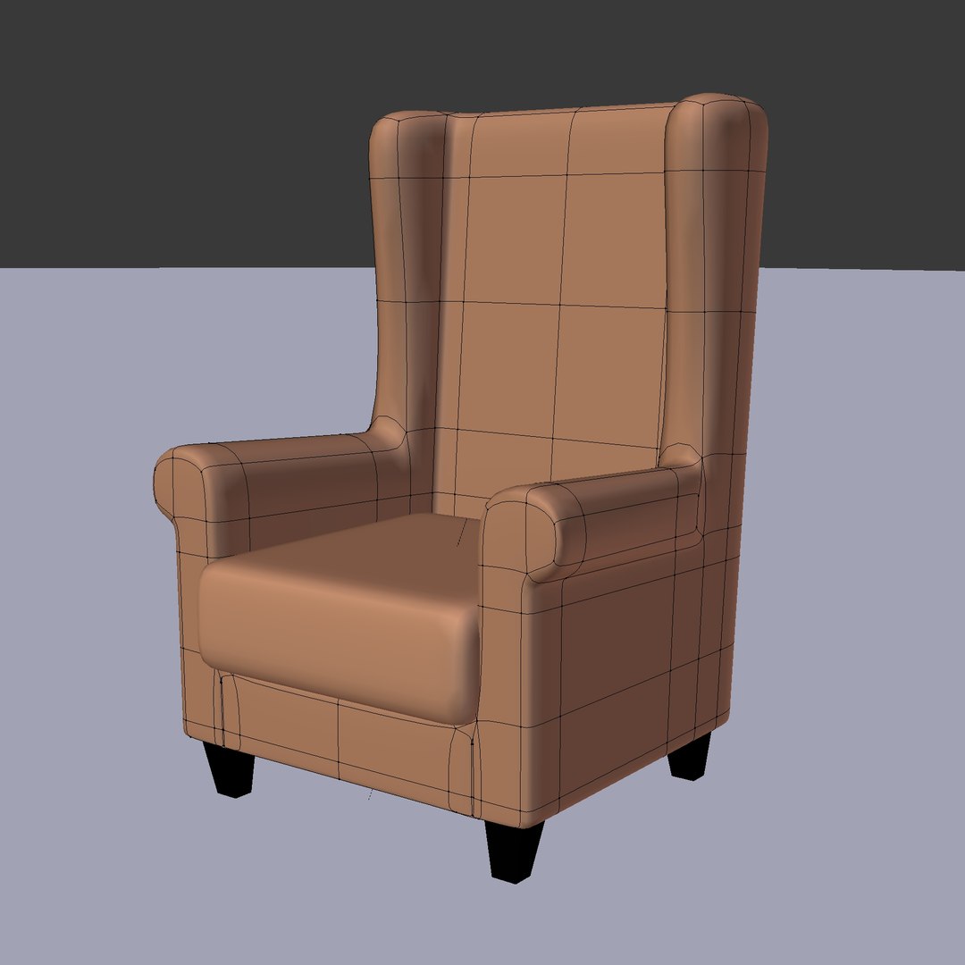 3D realistic armchair chair model - TurboSquid 1361884