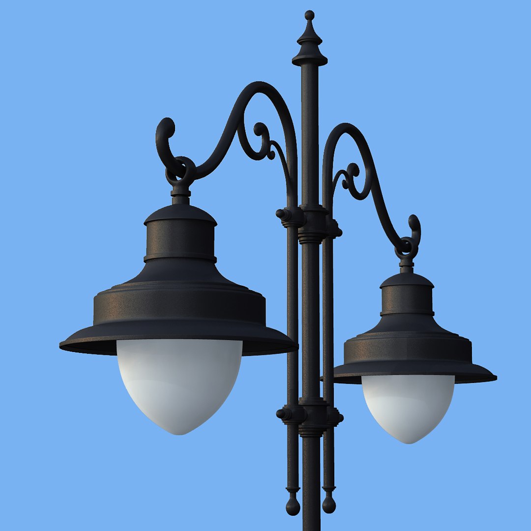 realistic streetlight 3ds