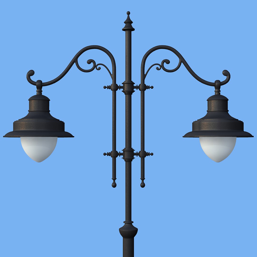 realistic streetlight 3ds