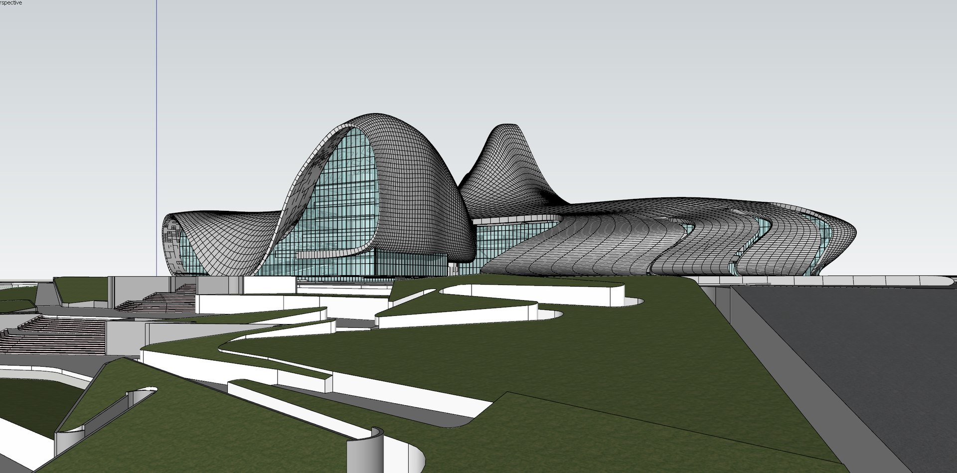 3D Model Heydar Aliyev Center Revit - TurboSquid 2046896