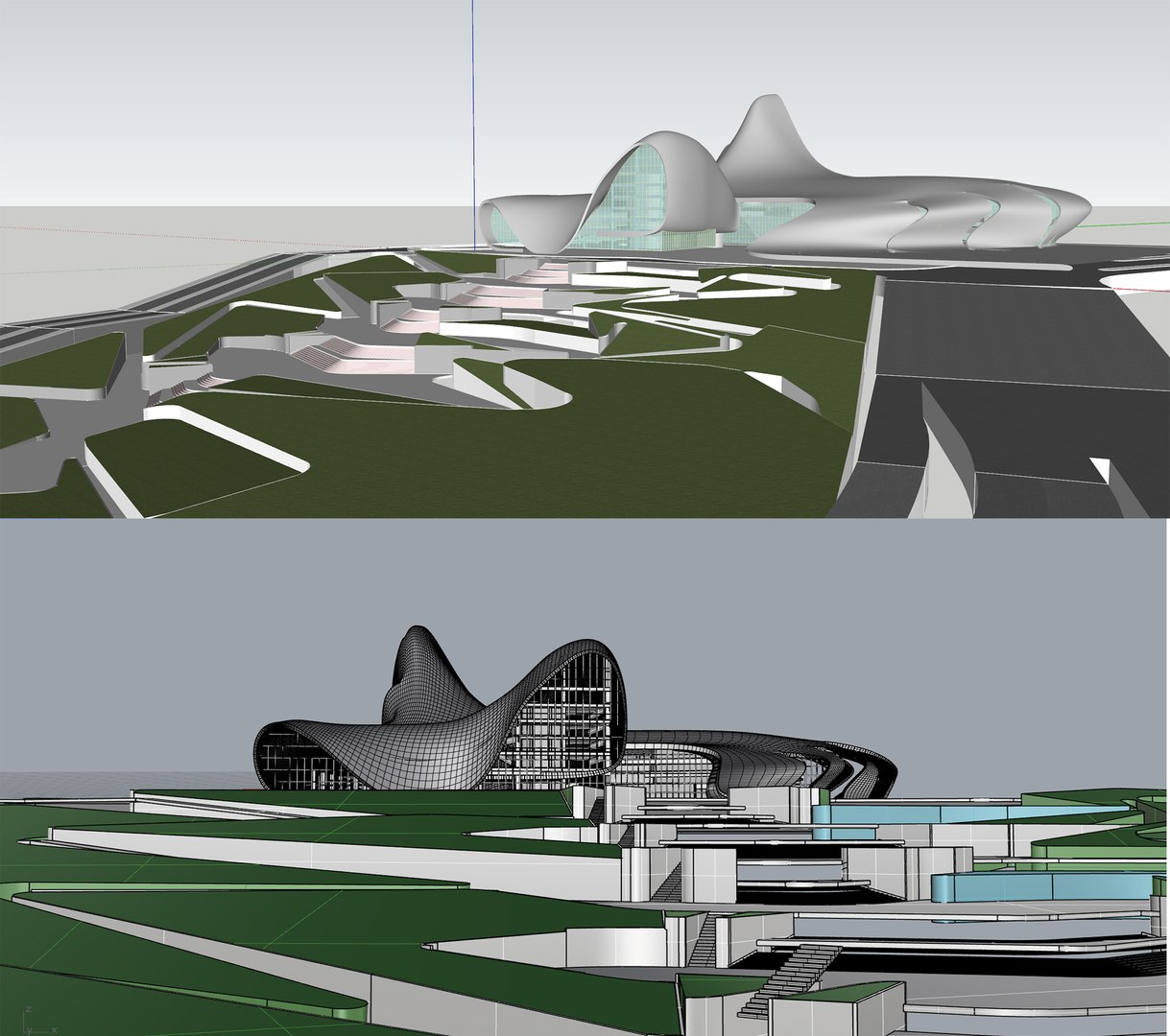 3D Model Heydar Aliyev Center Revit - TurboSquid 2046896