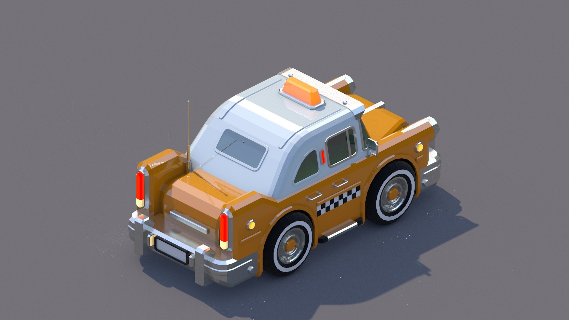 Cartoon Taxi model 3D model - TurboSquid 1964110
