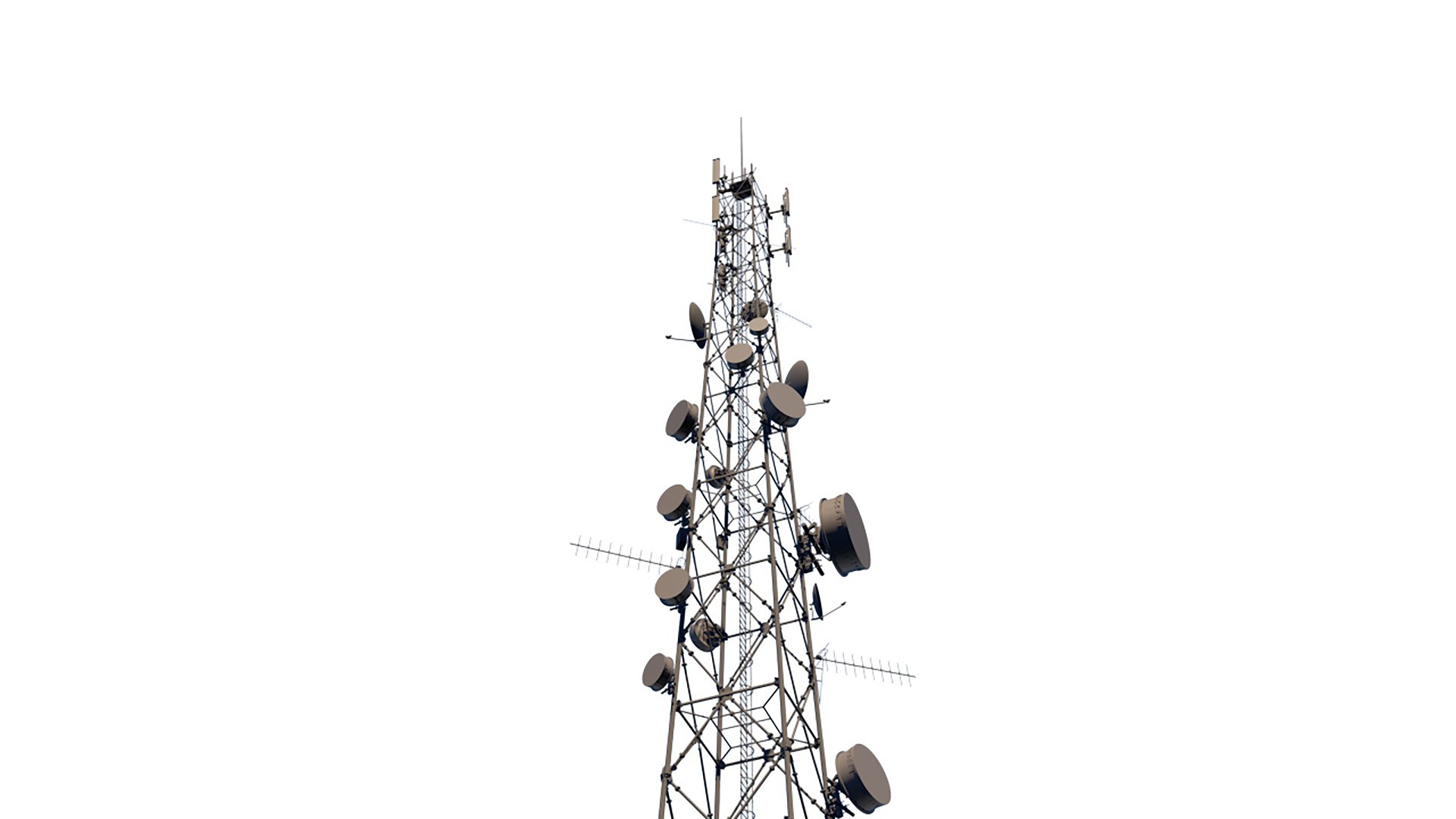 Telecommunication tower telecom 3D - TurboSquid 1261965