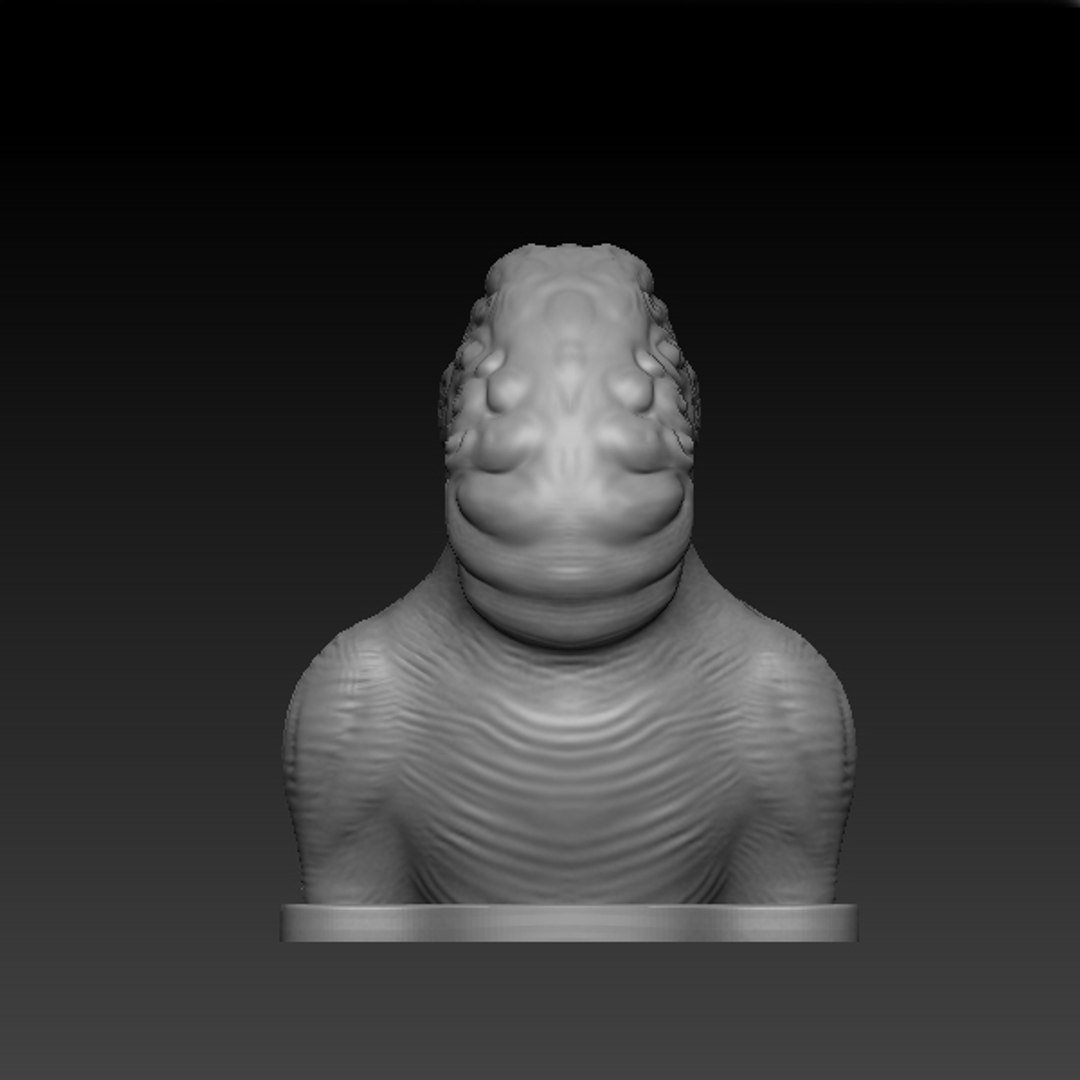 Bust Alien 3d Model