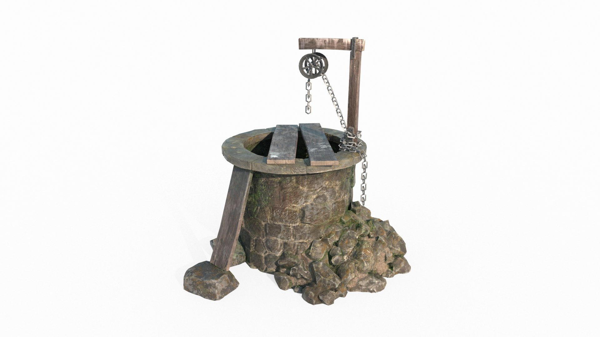 3D Medieval Architecture Well - TurboSquid 2573867
