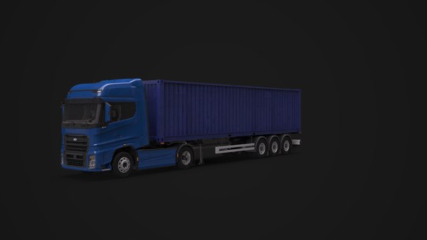 3D trailer iso container - TurboSquid 1651656
