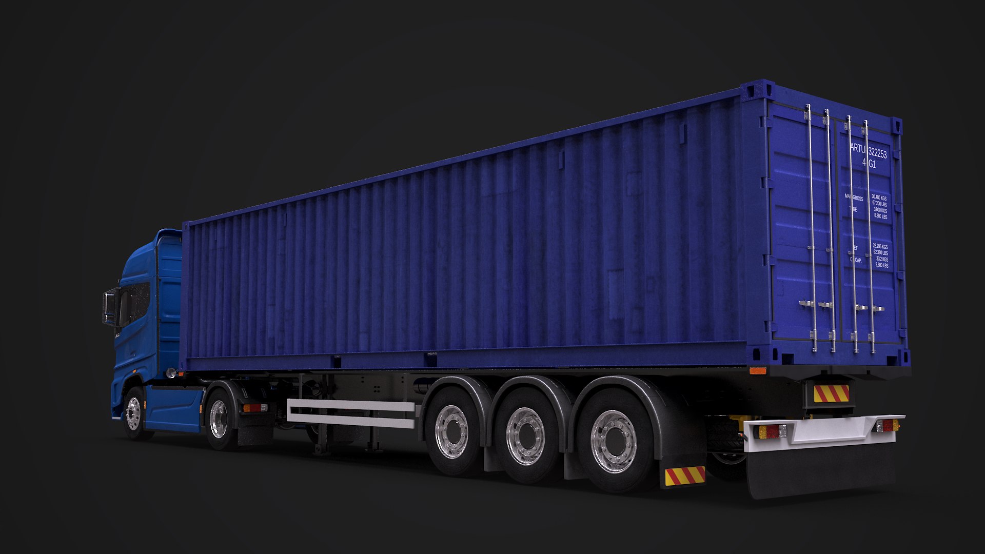 3D Trailer Iso Container - TurboSquid 1651656