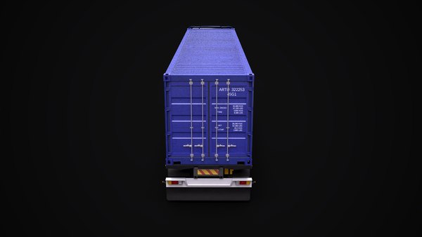 3D trailer iso container - TurboSquid 1651656