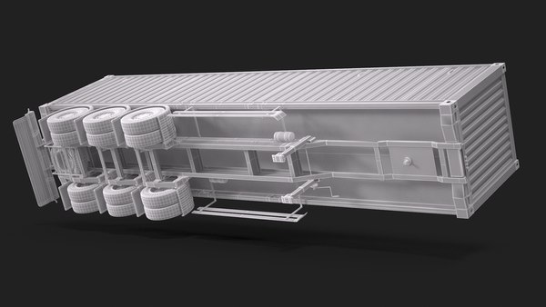 3D trailer iso container - TurboSquid 1651656