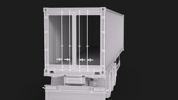 3D trailer iso container - TurboSquid 1651656