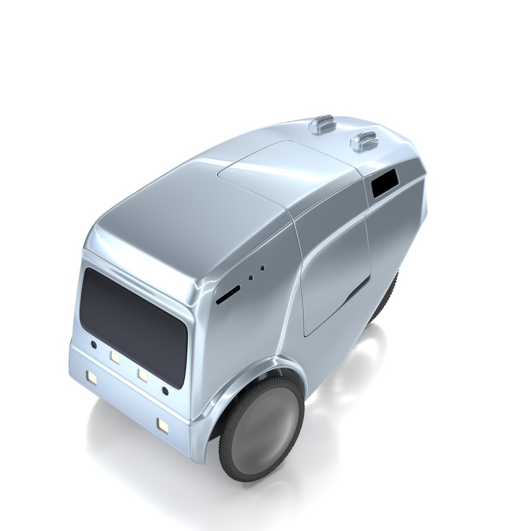 3D Autonomous delivery robot concept - TurboSquid 1754603
