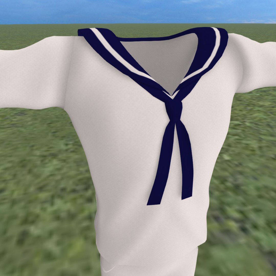 3D Model Sailor Outfit - TurboSquid 1453367
