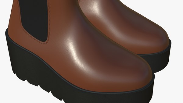3D model Realistic Leather Boots V32 - TurboSquid 1953850