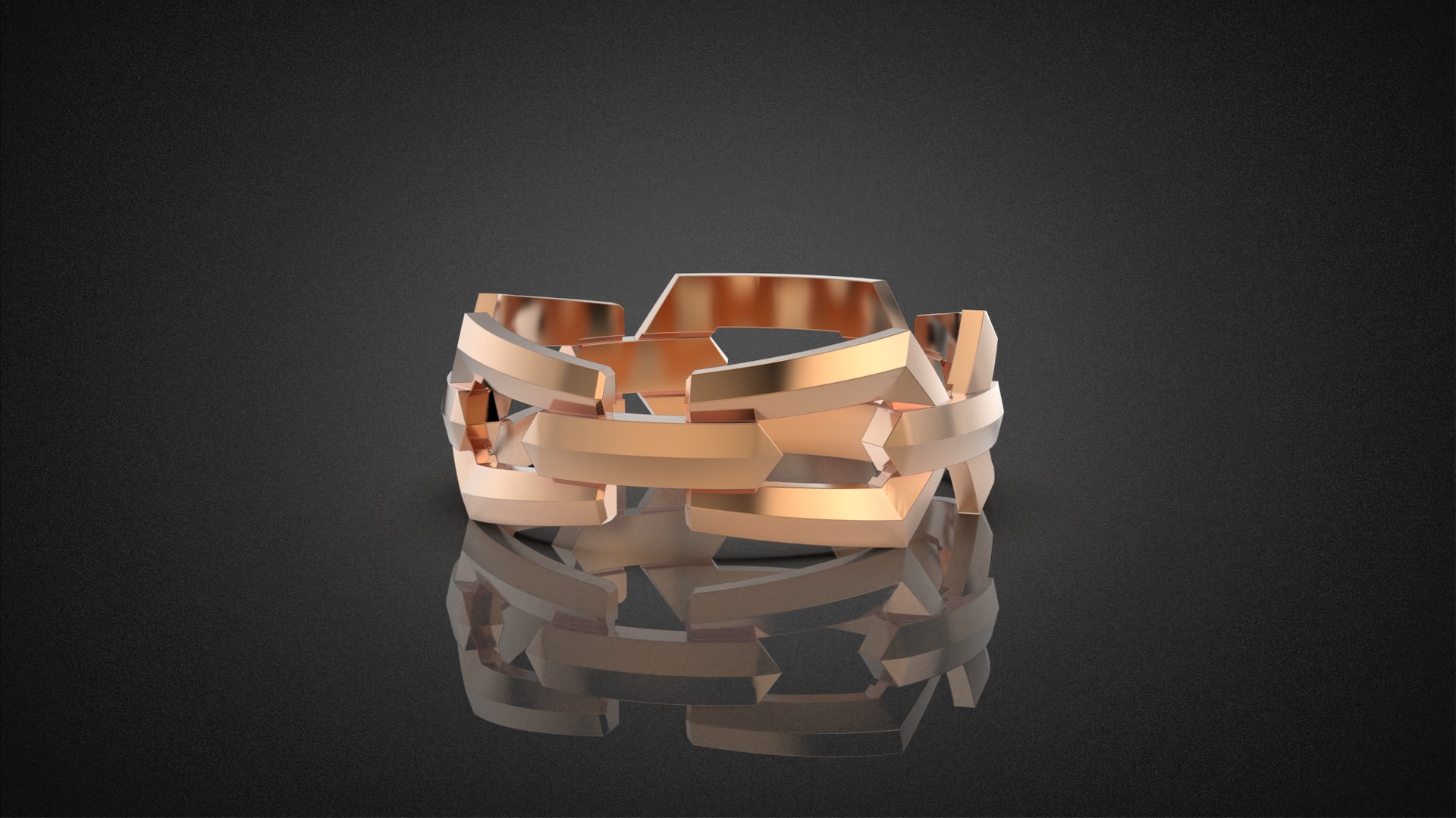 3D Wedding Chains Ring All Sizes R50 3D Print Model - TurboSquid 2321259