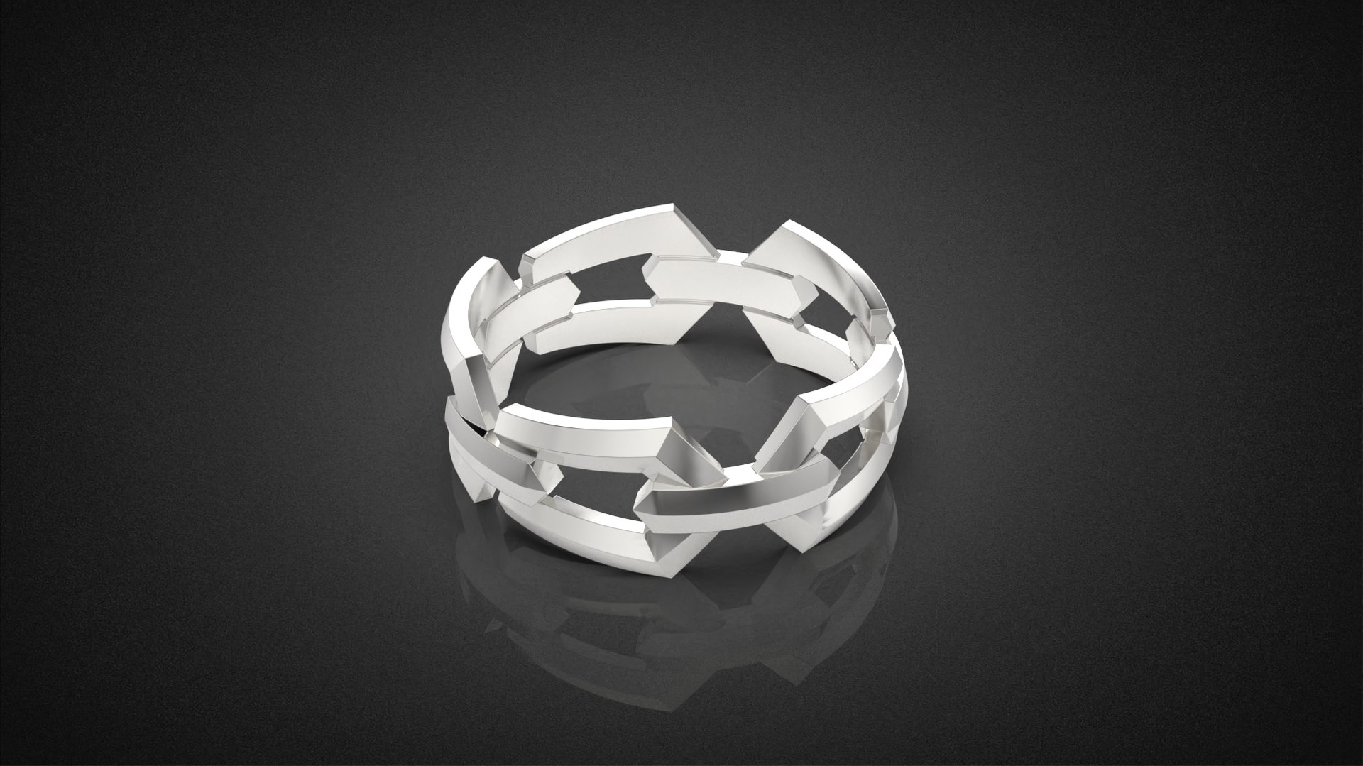 3D Wedding Chains Ring All Sizes R50 3D Print Model - TurboSquid 2321259