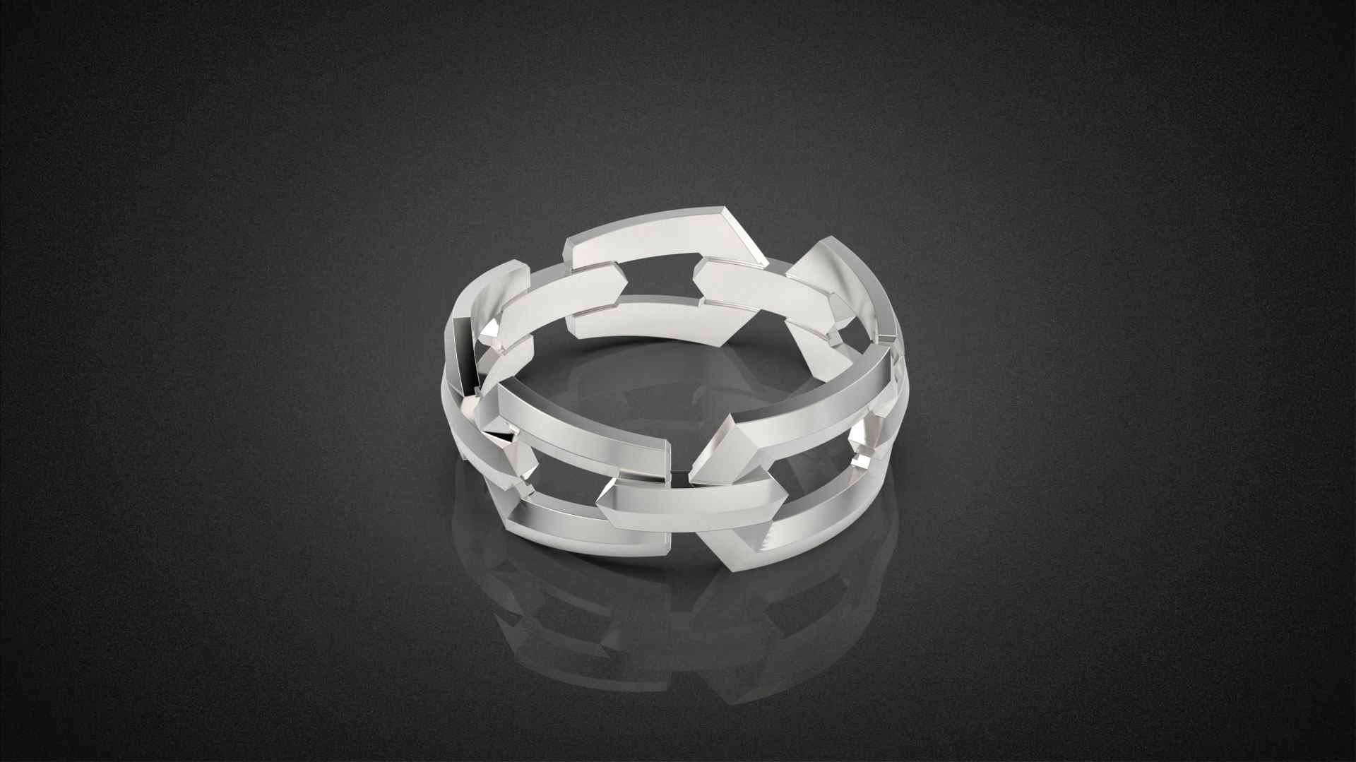 3D Wedding Chains Ring All Sizes R50 3D Print Model - TurboSquid 2321259