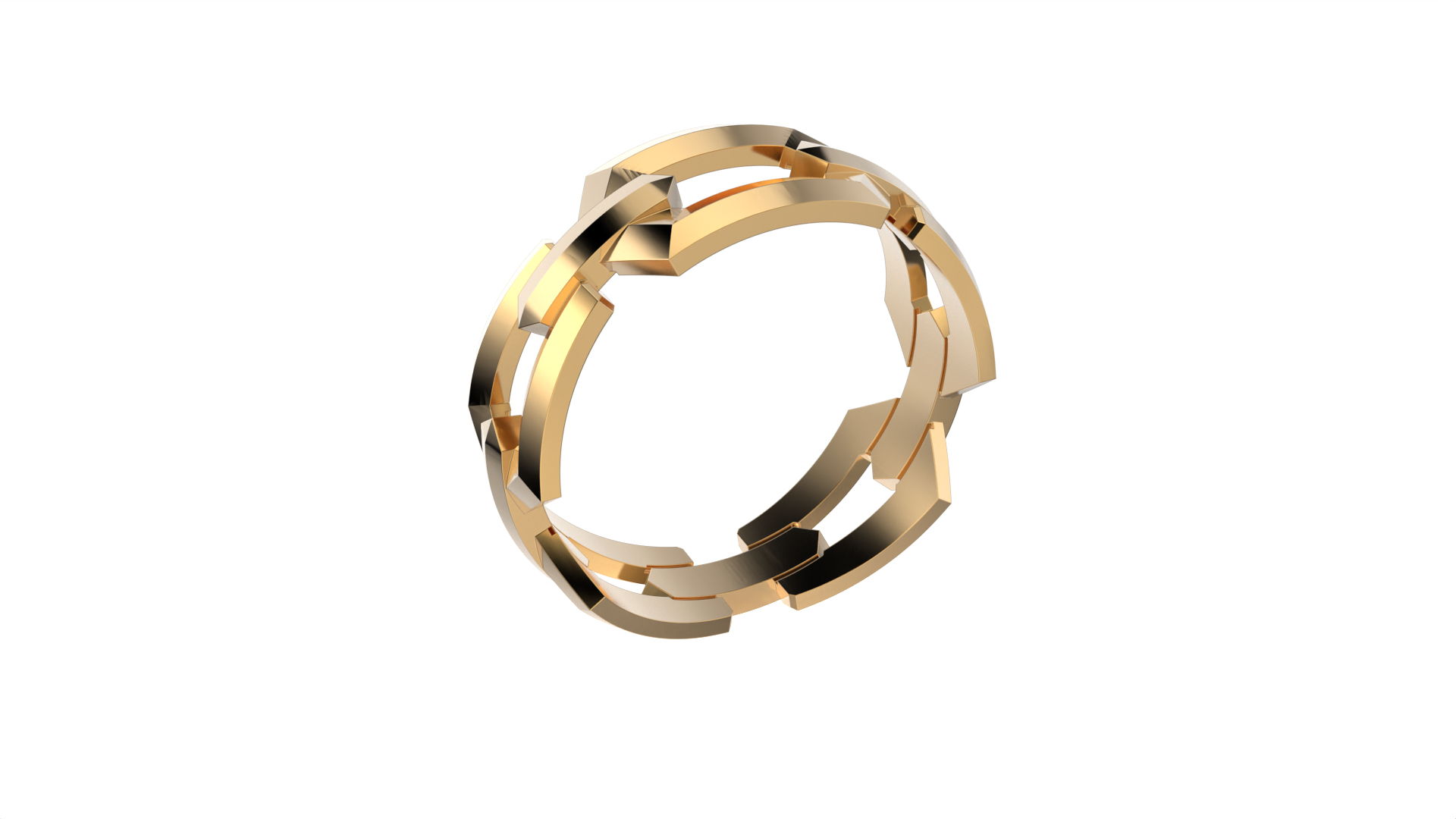 3D Wedding Chains Ring All Sizes R50 3D Print Model - TurboSquid 2321259