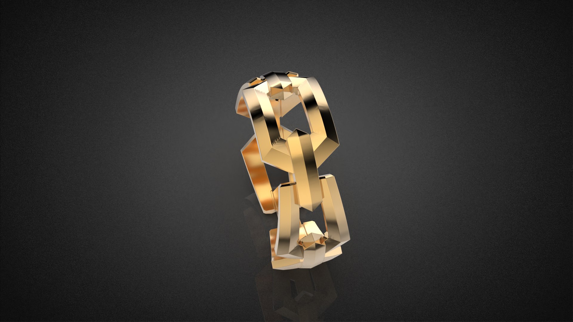 3D Wedding Chains Ring All Sizes R50 3D Print Model - TurboSquid 2321259