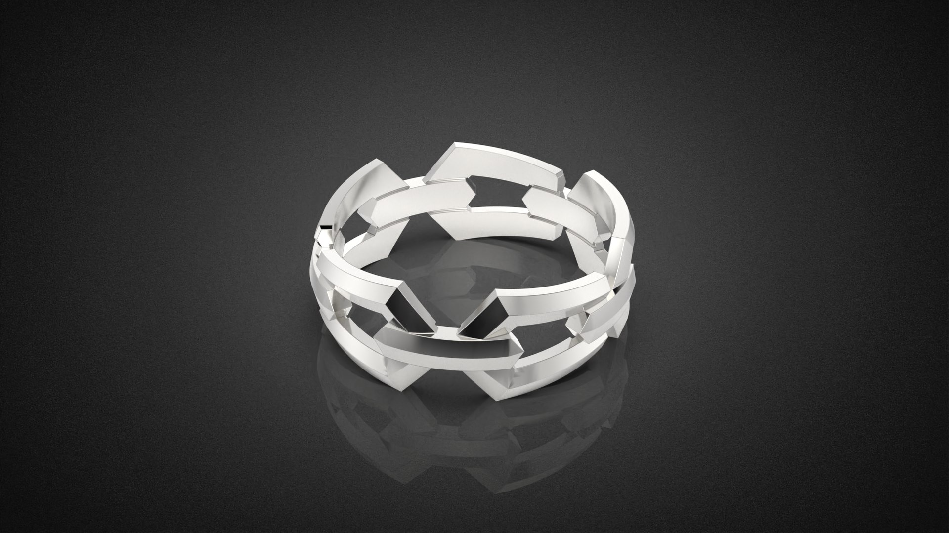 3D Wedding Chains Ring All Sizes R50 3D Print Model - TurboSquid 2321259