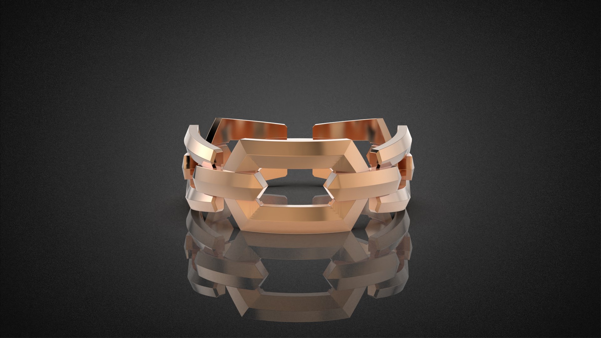 3D Wedding Chains Ring All Sizes R50 3D Print Model - TurboSquid 2321259