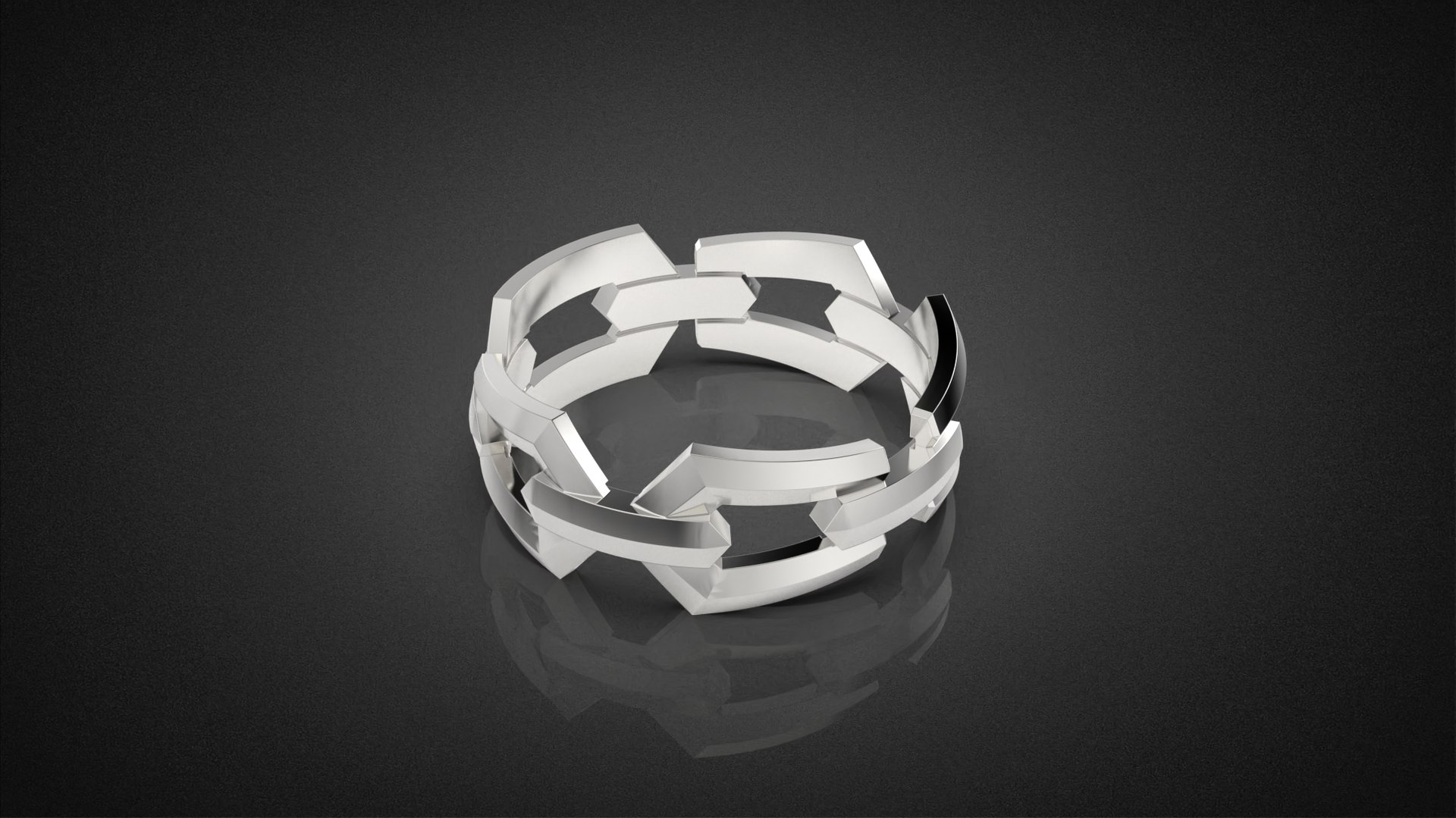 3D Wedding Chains Ring All Sizes R50 3D Print Model - TurboSquid 2321259