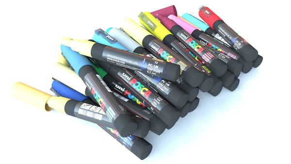 3D Posca PC-1M All Colors - TurboSquid 1843632