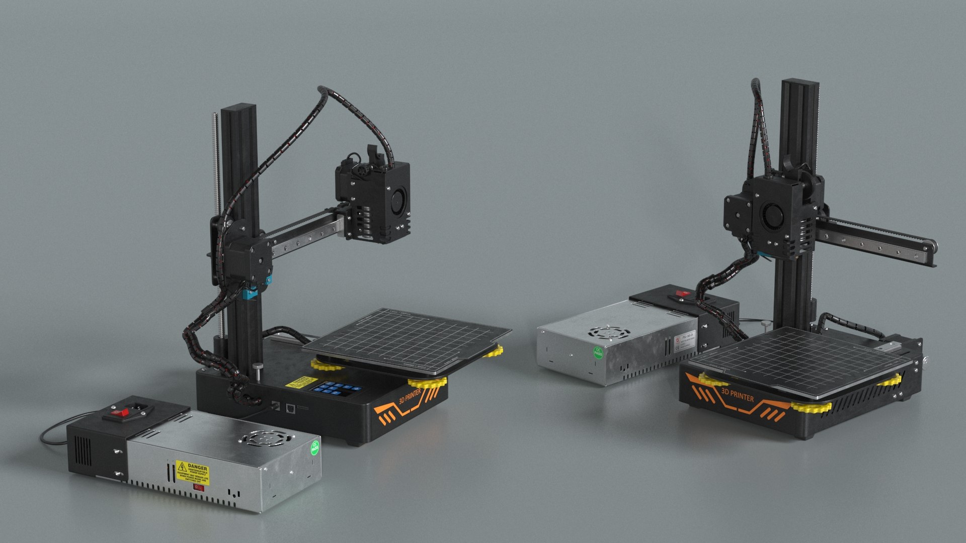 Mini 3D Printer With PSU Rigged For Cinema 4D Model - TurboSquid 2518908