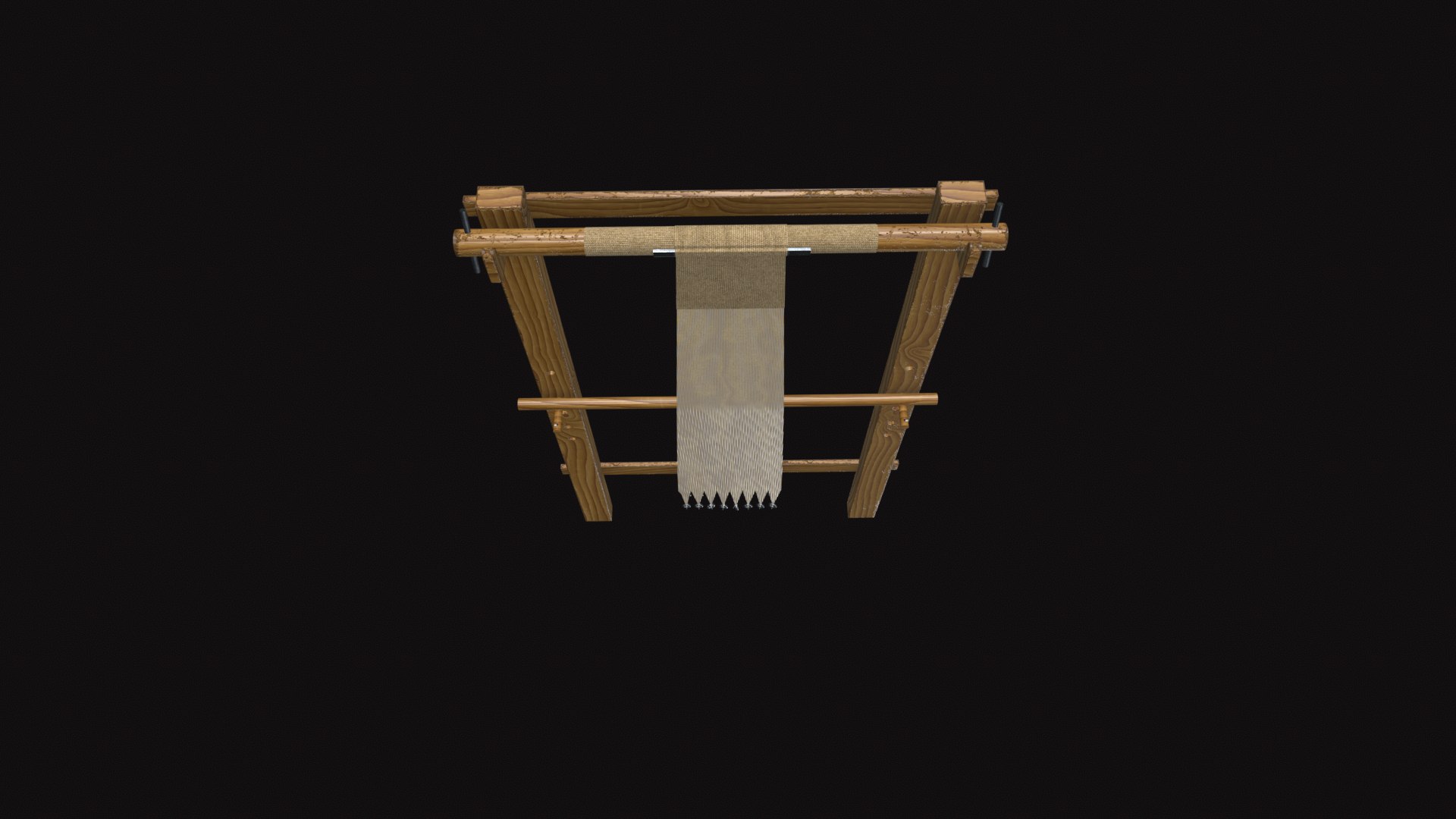 3D Medieval Loom - TurboSquid 2321107