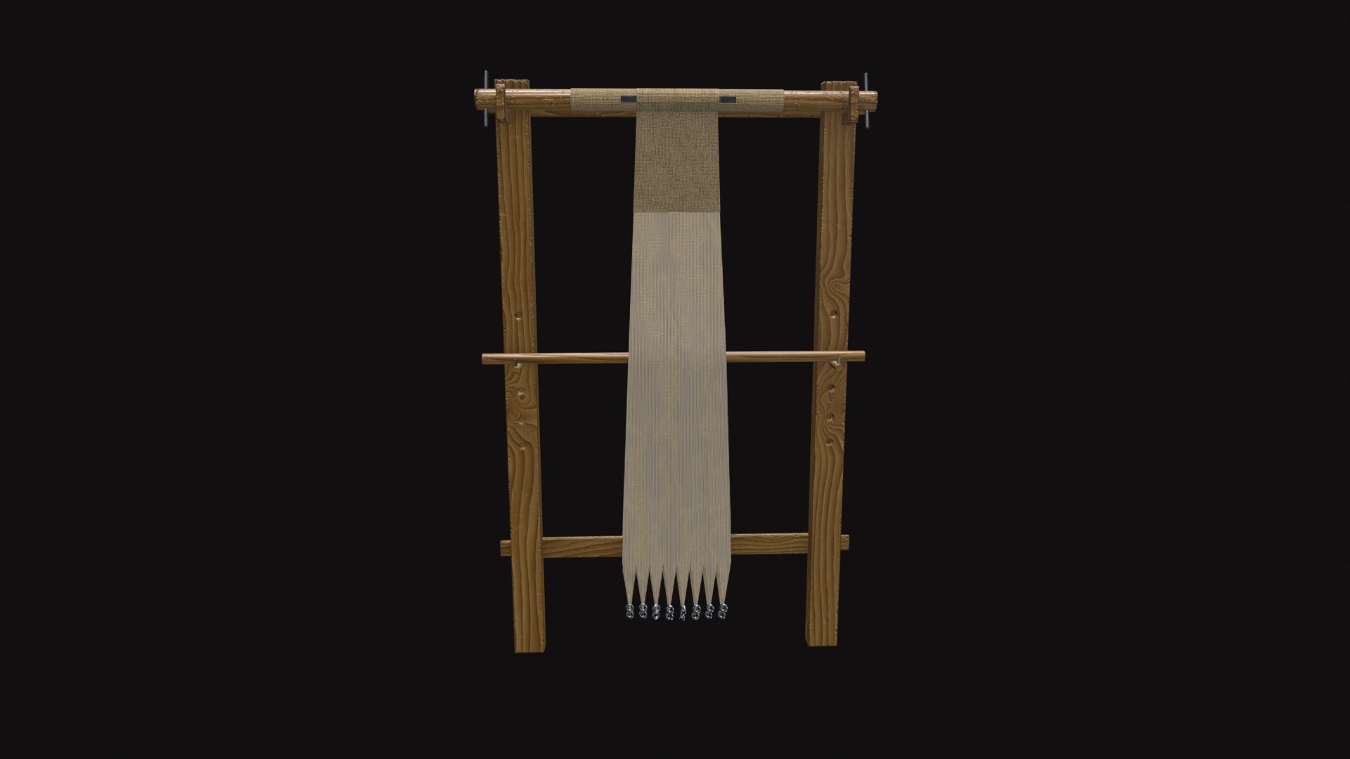 3D Medieval Loom - TurboSquid 2321107