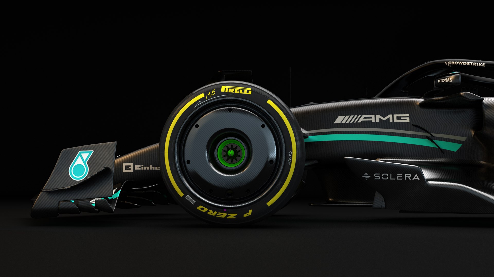 3D F1 Mercedes W14B Update Season 2023 Model - TurboSquid 2088075