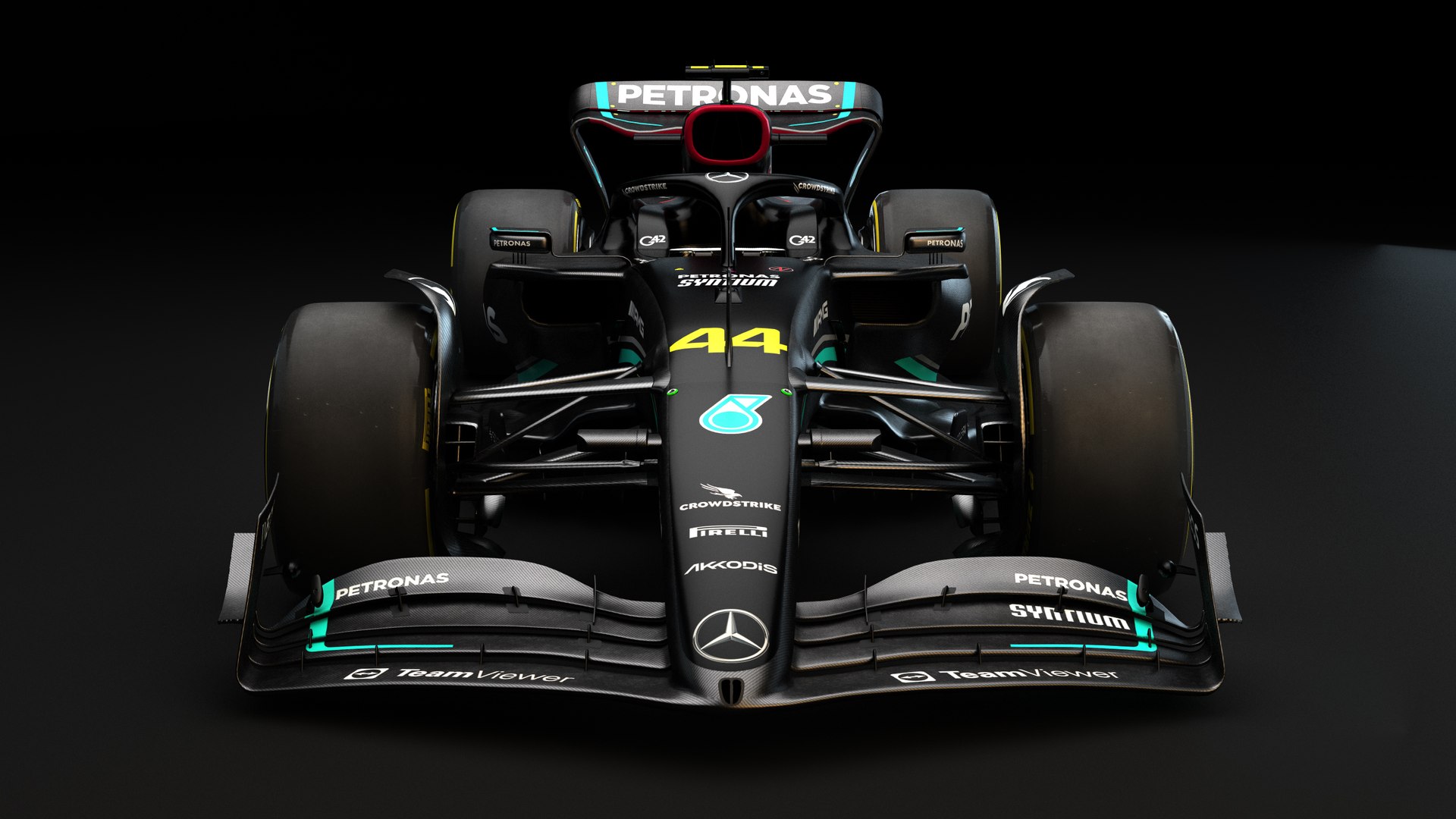 3D F1 Mercedes W14B Update Season 2023 Model - TurboSquid 2088075