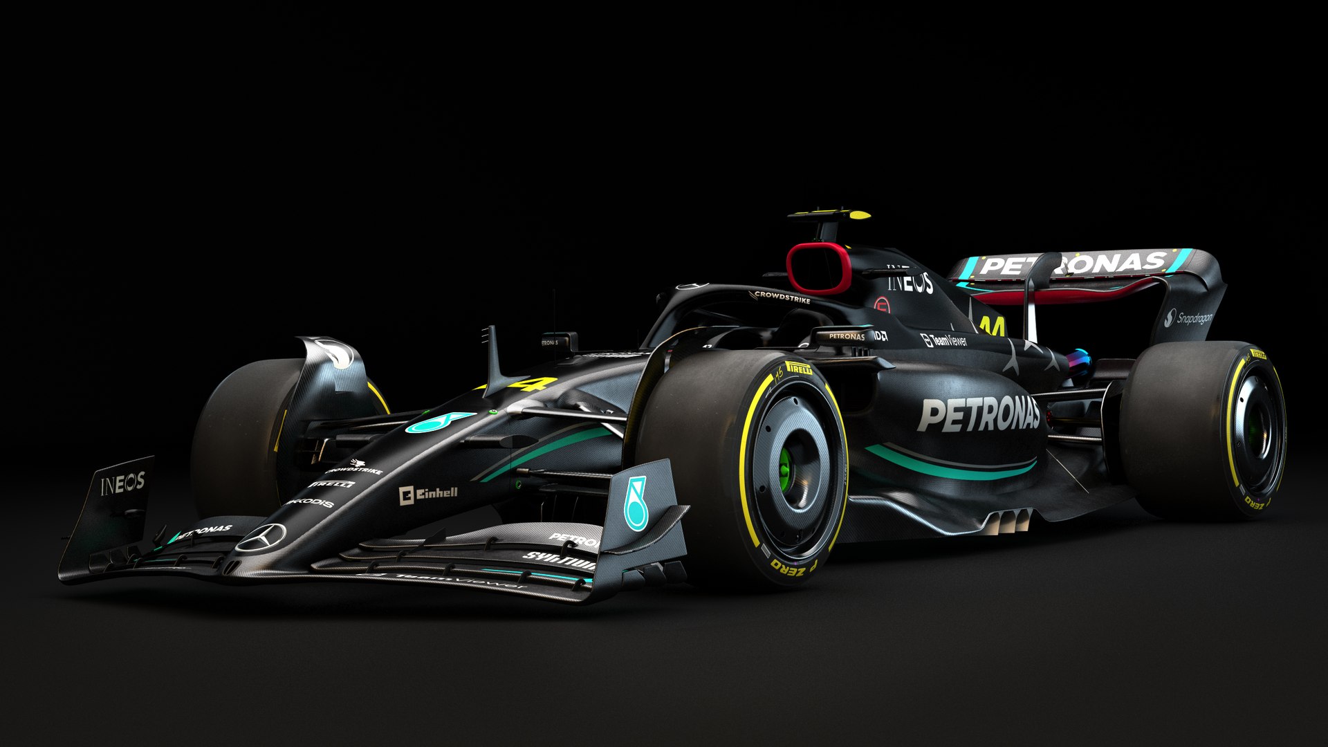 3D F1 Mercedes W14B Update Season 2023 Model - TurboSquid 2088075