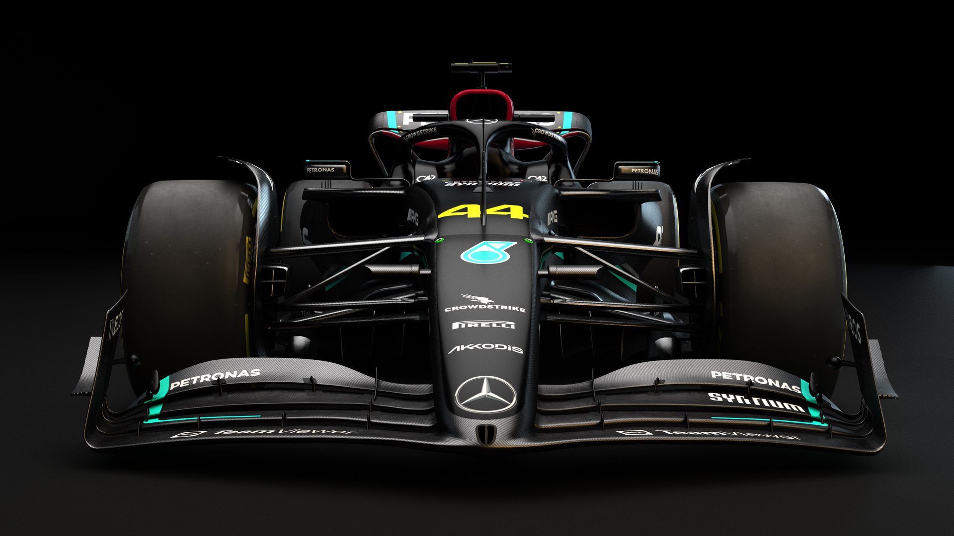 3D F1 Mercedes W14B Update Season 2023 Model - TurboSquid 2088075