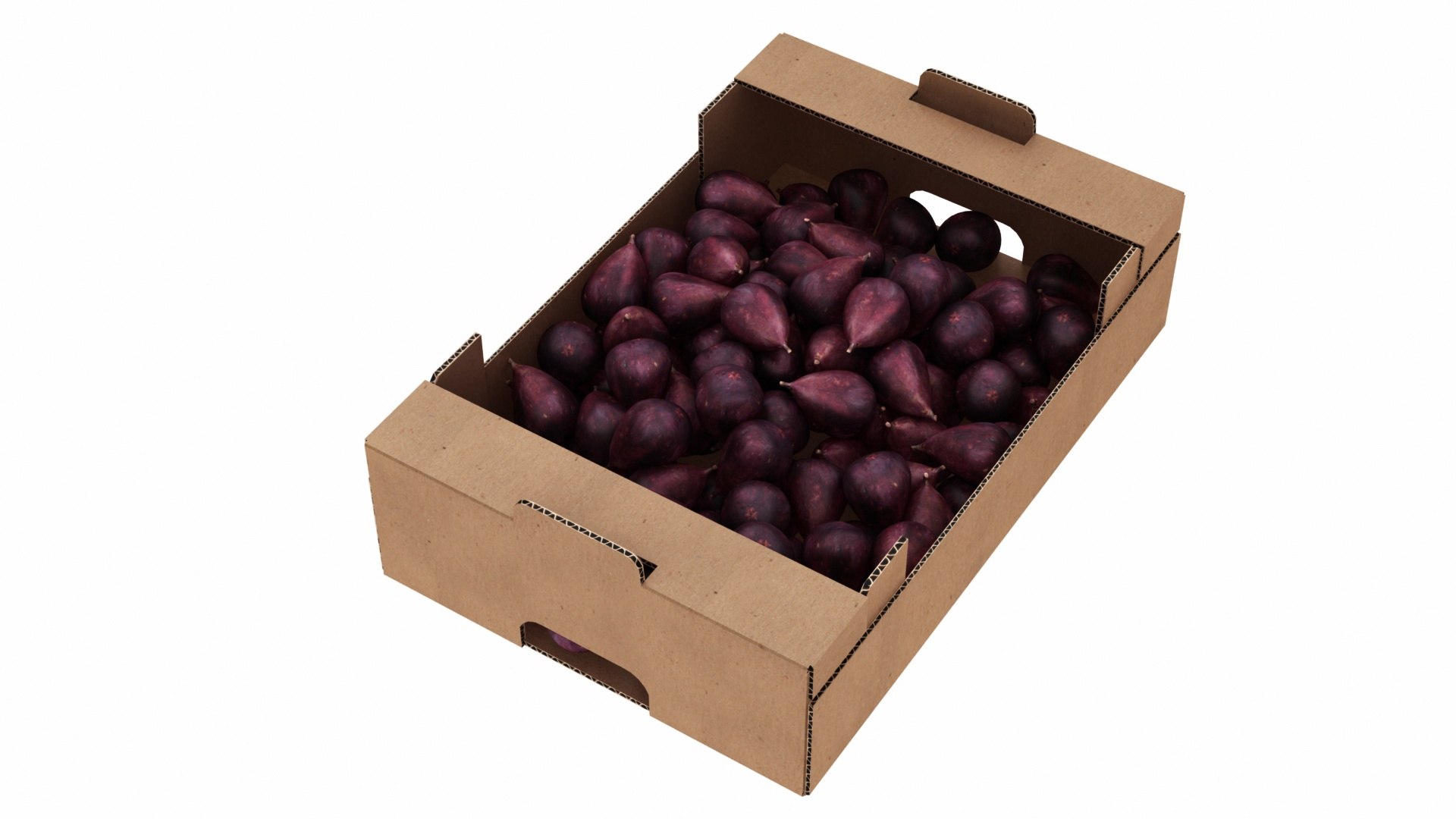 Fruit Cardboard Box Figs 3D Model - TurboSquid 1542537