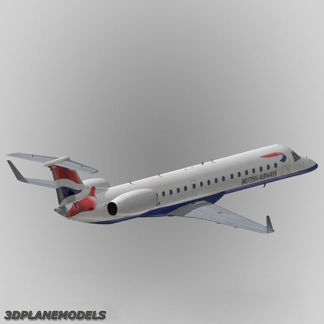Embraer Erj-145 3d Model