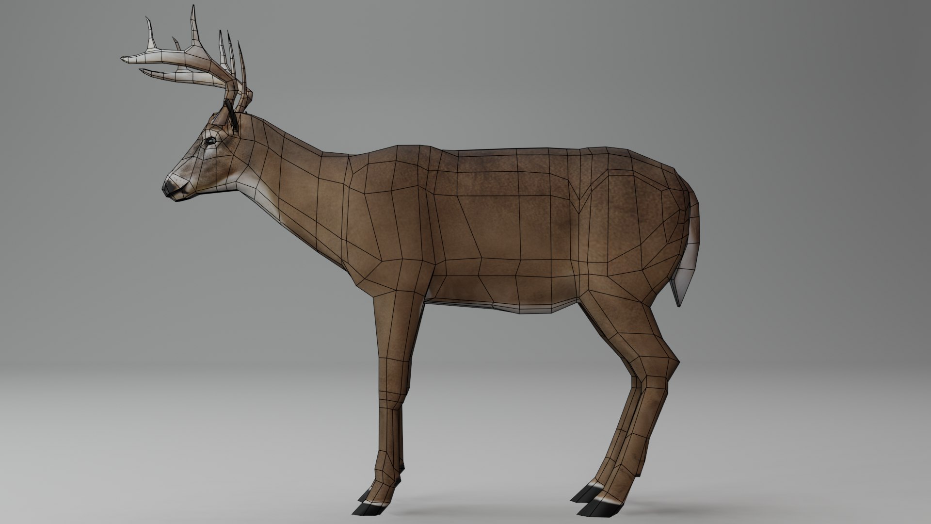 3D Rigged Low-poly Deer Animations Model - TurboSquid 1554615