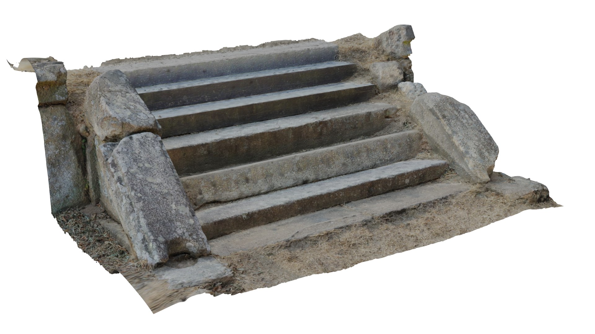 3D stone steps model - TurboSquid 1842260